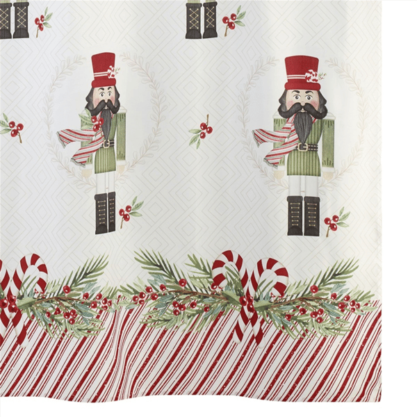 Avanti Peppermint Nutcracker Shower Curtain - Boscov's