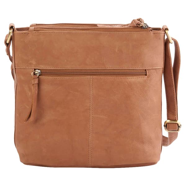 Great American Leatherworks Multi Zip Bucket Crossbody - Boscov's
