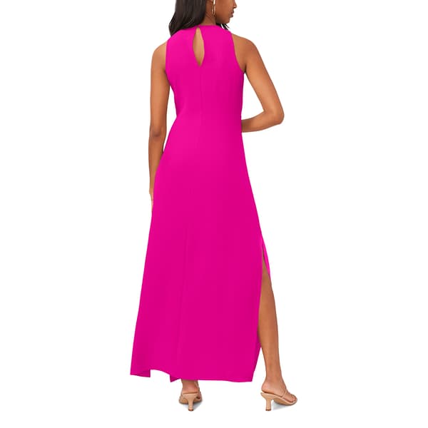 Womens Msk Solid Sleeveless Front Crew Neck Twill Wrap Dress Boscovs