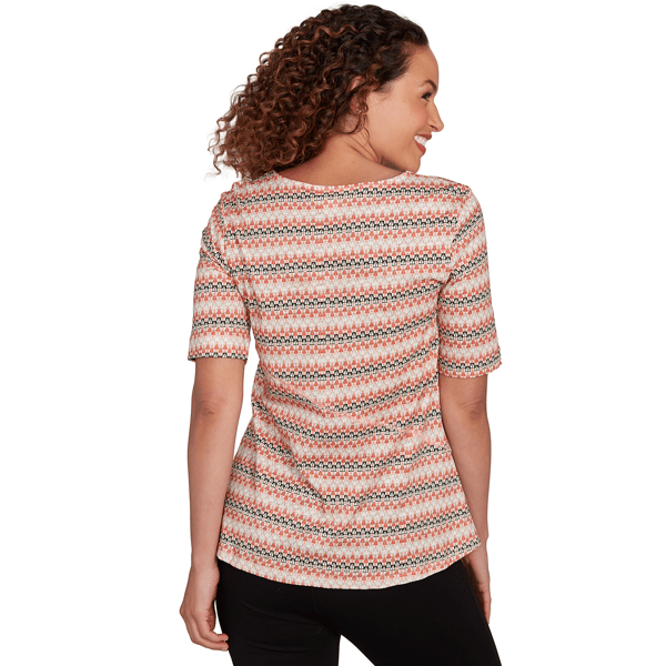 Petite Skye’s The Limit Spring Romance Spliced Stripe Tee - Boscov's
