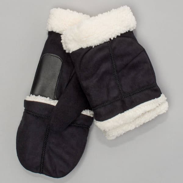 Womens Isotoner Microsuede Flip Top Mittens - Boscov's