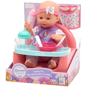 Gi-Go 14in. Feeding Fun Doll and Feeding Set - Boscov's