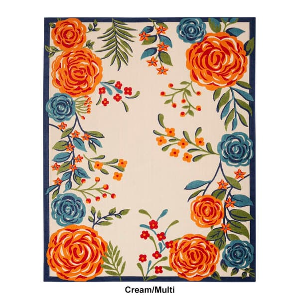 Nourison Aloha Rose Bloom Indoor/Outdoor Area Rug - Boscov's