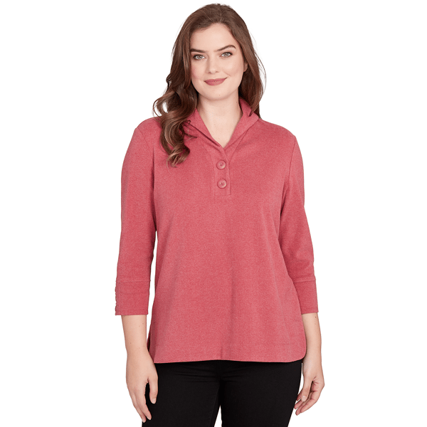 Womens Ruby Rd. Must Haves I Luxe Stretch 3/4 Sleeve Sweater - Boscov's