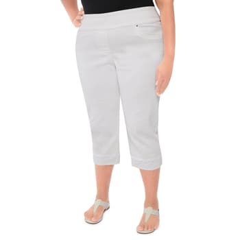 Plus Size Ruby Rd. Isla Verde Stretch Denim Capri Pants - Boscov's