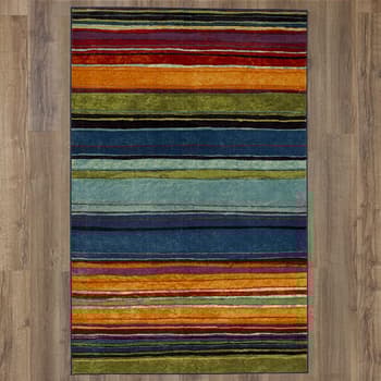 Mohawk Home Rainbow Multi Stripe Area Rug - Boscov's