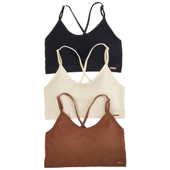Womens Danskin 3pk. Seamless Cross Over Bralette DS2160-3PKS - Boscov's