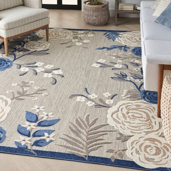 Nourison Aloha Rose Bloom Indoor/Outdoor Area Rug - Boscov's
