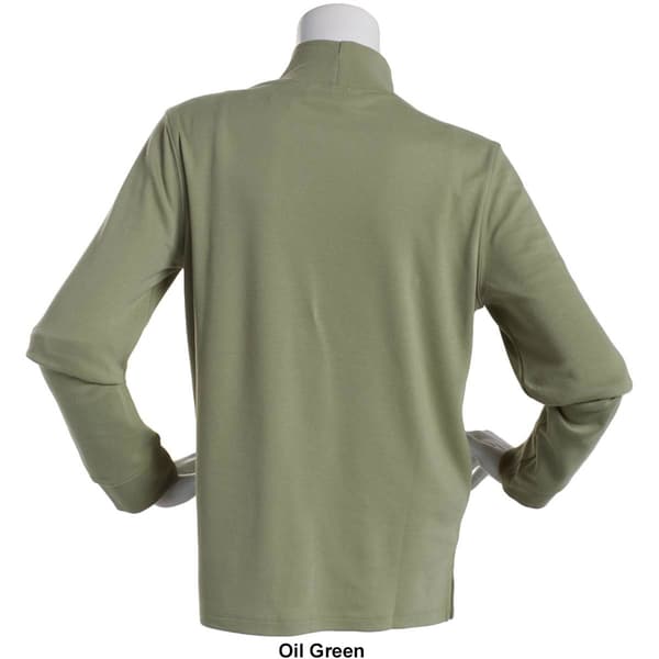 Womens Hasting & Smith Long Sleeve Mock Neck Tee - Boscov's