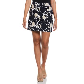 Womens Rafaella® Flower Shadow Skort with Charm - Boscov's