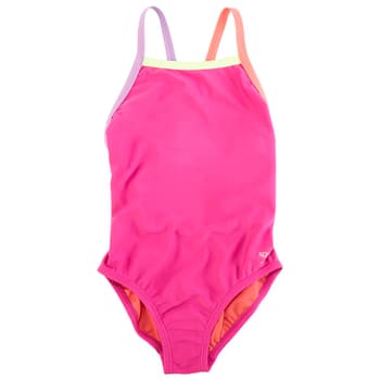 Girls (7-16) Speedo Solid Propel Back Swimsuit - Rose - Boscov's