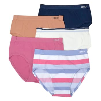 Womens IZOD® 5pk. Seamless Brief Panties 804234IZ - Boscov's