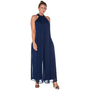 Plus Size MSK Sleeveless Halter Jumpsuit - Boscov's