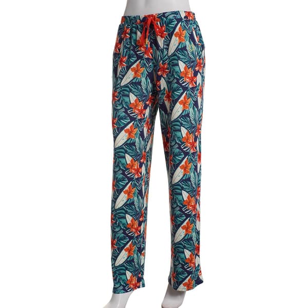 Womens Ocean Pacific Surf & Tropical Kinit Pajama Pants - Boscov's