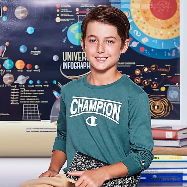 Boys (8-20) Champion® Long Sleeve Graphic Tee - Boscov's