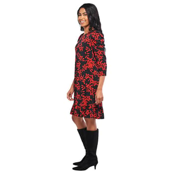 Womens MSK Long Sleeve Puff Sleeve Floral Sheath Dress - Boscov's