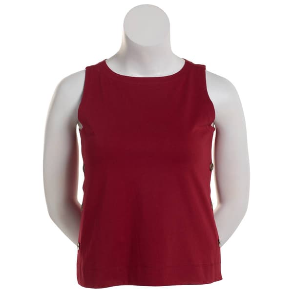 Petite Preswick & Moore® Solid Side Button Tank Top - Boscov's