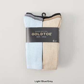 Mens Gold Toe® 6pk. Harrington Crew Socks - Boscov's