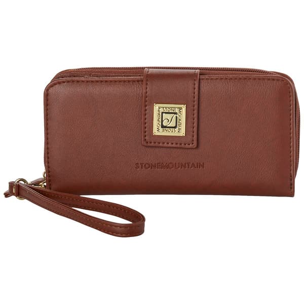 Stone Mountain Crunch Large Zip Around Wristlet - Boscov's