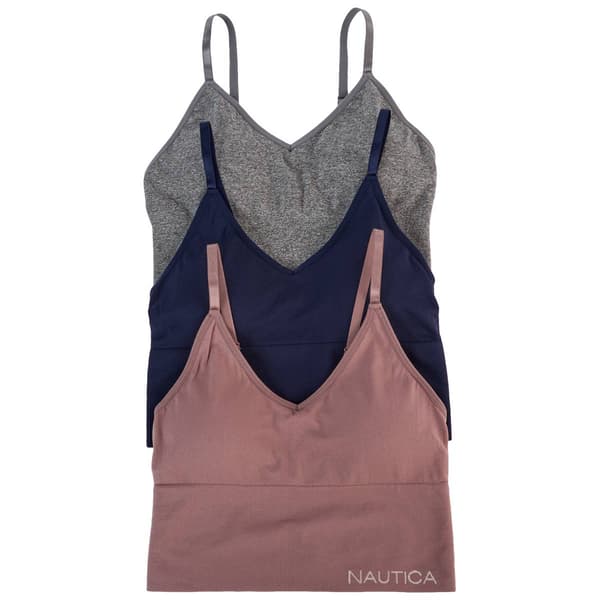 Womens Nautica 3pk. Seamless Longline Bras NT4960-3PKAC - Boscov's