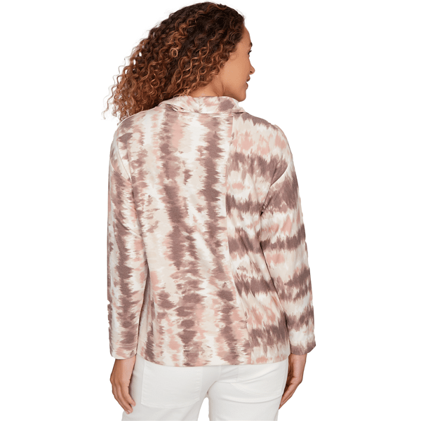 Womens Skye’s the Limit Beyond Basics Cowl Neck Tie Dye Blouse - Boscov's