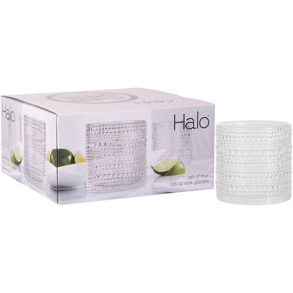 Home Essentials Halo 13oz. Clear Double Old Fashioned Glasses - Boscov's
