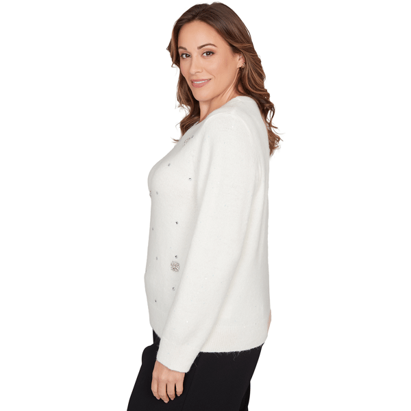 Plus Size Skye’s the Limit It’s A Party Rhinestone Sweater - Boscov's
