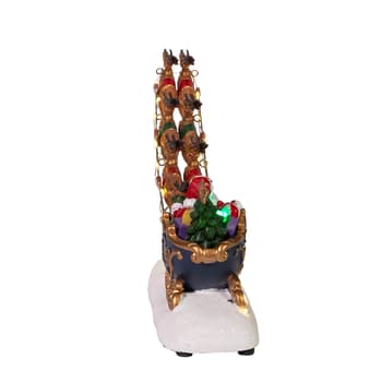 Kurt S. Adler Battery-Operated LED Santa With Sleigh Table Piece - Boscov's