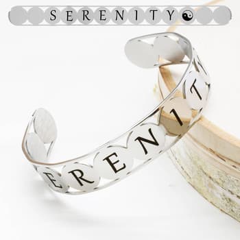 Pink Box Serenity Stackable Disc Cuff Bracelets - Boscov's