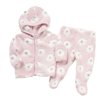 Baby Girl (NB-9M) Mini Hop 2pc. Embossed Flower Plush Set - Boscov's