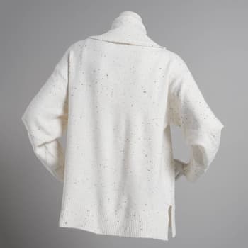 Petites Chloe & Jasmine Fleck 2 Pocket Cowl Neck Sweater - Boscov's