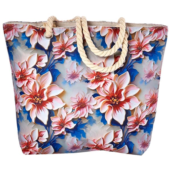 Renshun 3D White Floral Tote - Boscov's