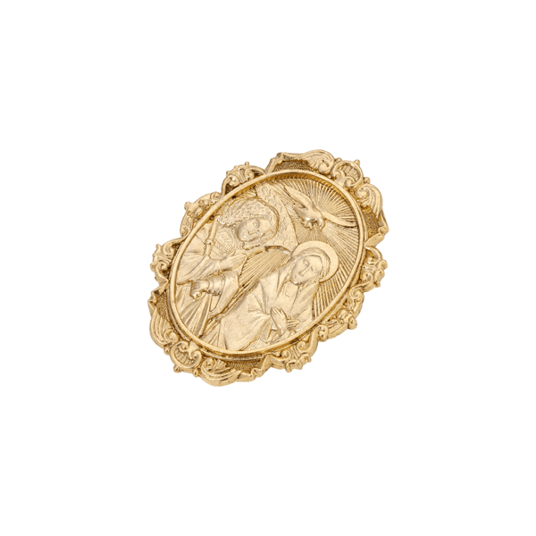 Symbols of Faith Gold-Tone Father, Son, & Holy Spirit Etched Pin - Boscov's
