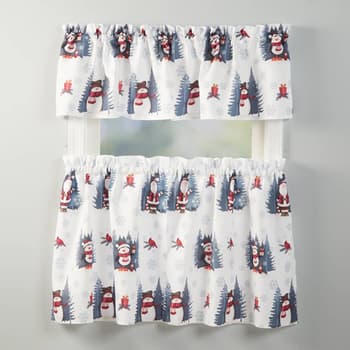 Sterling Santa Print Valance - Boscov's