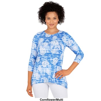 Womens Ruby Rd. Spring Celebrations 3/4 Sleeve Paisley Top - Boscov's