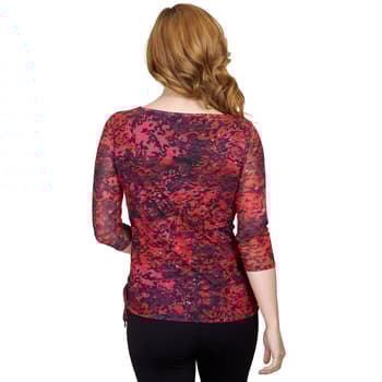 Womens Ruby Rd. Must Haves II Ballet Neck Leopard Tee - Boscov's