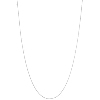 Sterling Silver Plated Flat Rolo Chain Necklace - Boscov's
