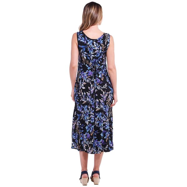 Womens Connected Apparel Sleeveless Leaf Lace Back Midi Dress - Boscov's
