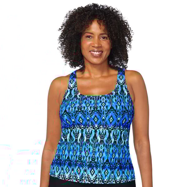 Womens Reebok Coast To Coast Racer Back Tankini Swim Top - Boscov's