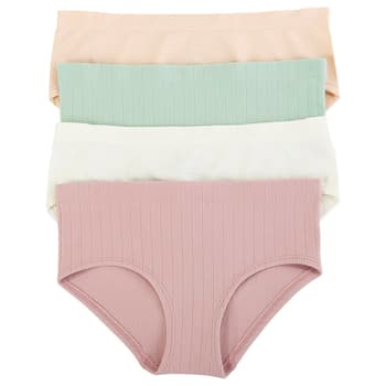 Girls (7-14) René Rofé Elizabeth 4pk. Rib Seamless Underwear - Boscov's