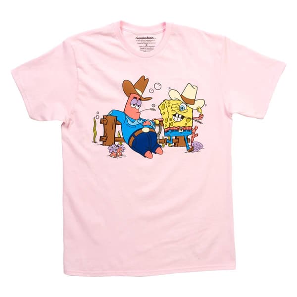 Young Mens Nickelodeon SpongeBob Cowboy Graphic Tee - Boscov's