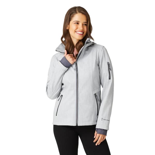 Womens Free Country Aeris Softshell Textured Tweed Active Jacket - Boscov's