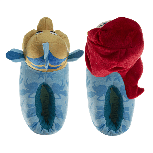 Toddler Girls Disney™ Little Mermaid Ariel & Flounder 3D Slippers ...