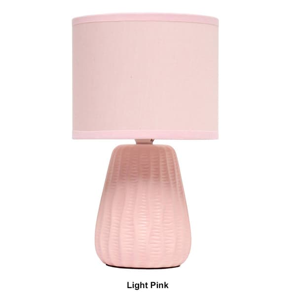 Simple Designs 11in. Modern Ceramic Texture Table Lamp - Boscov's