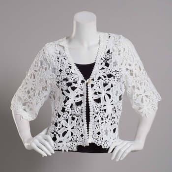 Womens Rabbit Rabbit Rabbit Floral Lace Shrug - Boscov's