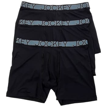 Mens Jockey® 3pk. Active Micro Boxer Briefs - Black - Boscov's