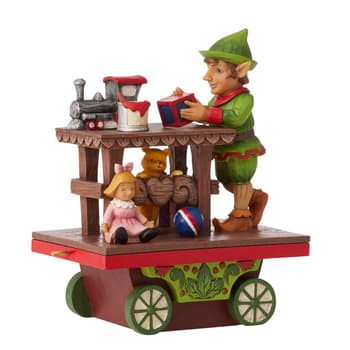 Jim Shore Elf w/Toys Train Car Figurine - Boscov's