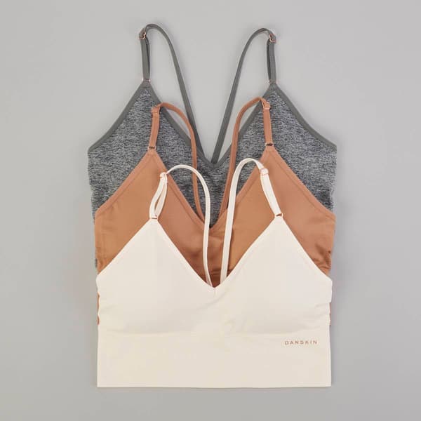 Womens Danskin 3pk. Seamless Longline Bralette DS2797-3PKBT - Boscov's