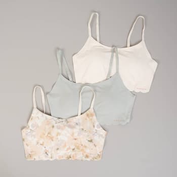 Womens Danskin 3pk. Brushed Laser Bralette DS6620-3PKH - Boscov's