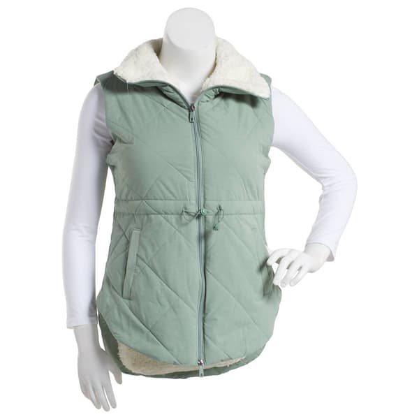 Womens Avalanche® Chloe Sherpa Lined Puffy Vest - Boscov's